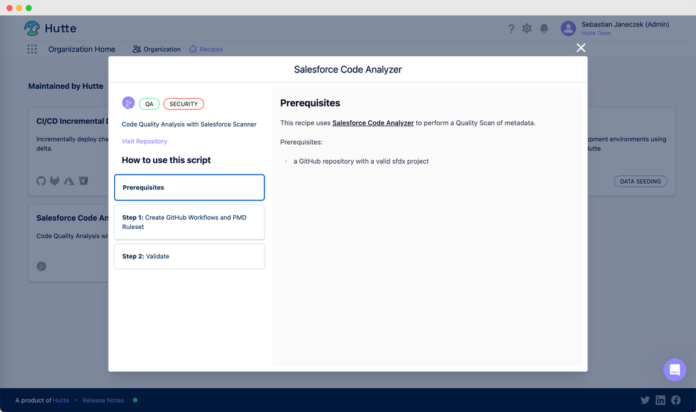 New in Hutte: Hutte recipes and improved sandbox management