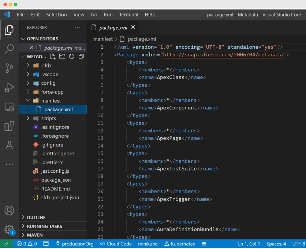 How To Export Current Metadata From A Salesforce Org
